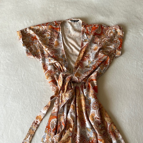 SHEIN | Dresses | Shien M Beautifully Pattern Wrap Dress | Poshmark